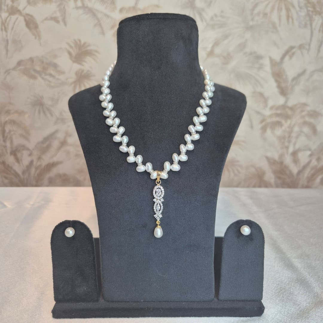 Simple Pearl Necklace Sets — Buy Online | Pure Pearls
